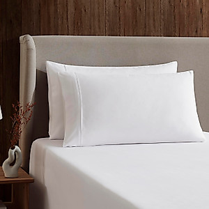 Nestl Full Size Sheet Sets - 4 Piece Full Size Sheets, Deep Pocket, Hotel Luxury, Extra Soft, Breathable and Cooling, White Bed Sheets for Full Size Mattress