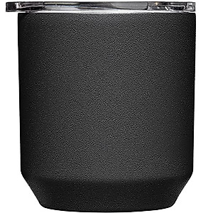 CamelBak Horizon 10 oz Rocks Tumbler - Cocktail Glass - Insulated Stainless Steel - Tri-Mode Lid, Black