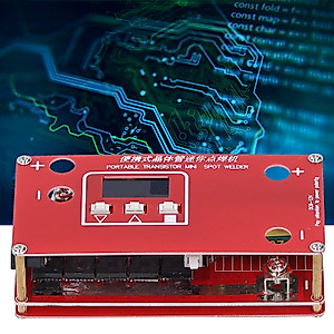 TOPINCN Portable Mini Spot Welder Machine with LCD Screen DIY Spot Welding Machine Equipment