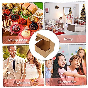MUSISALY 30pcs Packaging Boxes Cake Box Christmas Dessert Cake Window Box Macaron Container Lip Gloss Container Mini Paper Cups Mini Cake Boxes Baking Cake Box Pastry Packaging Box Biscuit