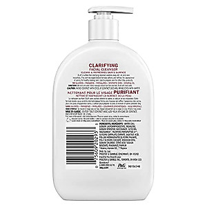 Olay Niacinamide + Peptide 24 Face Wash, Clarifying, Sulfate-Free, 16 oz