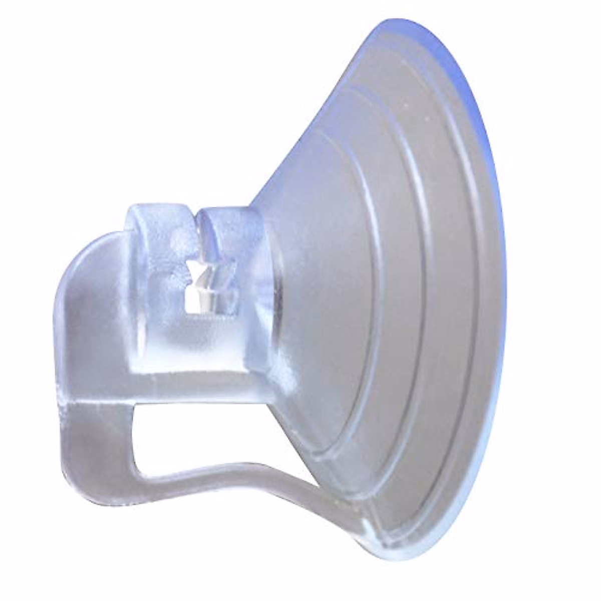 Clear Plastic Suction Cup Hooks - 4 cm (1-5/8 in) Wide, Set of 10, Pop Up Handles and Grips for Glass, Windows, Windshield, Metal, Tile, Kitchen, Bathroom Mirror, Shower Wall, Terrarium, Car Window