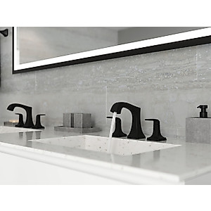 Pfister Bellance Bathroom Sink Faucet, 8-Inch Widespread, 2-Handle, 3-Hole, Matte Black Finish, LF049BLLB