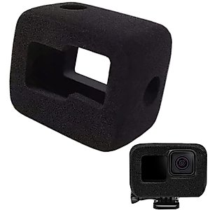 [2 Pack] Foam Windslayer Windscreen Case Compatible with Gopro Hero 12/11/10/9 Black,Windslayer Cover Housing Frame Case Windproof Housing Case for Video Noise Reduction Accessory