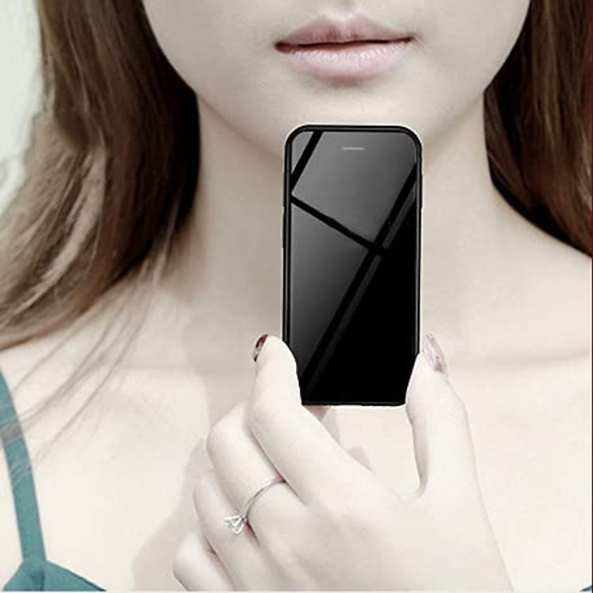 Hipipooo Super Small Mini Smartphone 3G Dual SIM Tiny Mobile Phone 1GB RAM 8GB ROM 5.0MP Quad Core Dual Standby Unlocked Small Phones Kids Phone Pocket 2.5 Inch Android Child Mini Cellphone (Black)