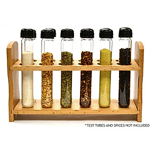 EISCO Test Tube Rack, 9 Inch - 12 Tube Capacity - Wooden, Beechwood