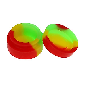 ooDuo 5ml Silicone Containers Wax 100pcs Non-Stick Mini Round Kitchen Jar Multi Use Storage Cream Bottle Random Color