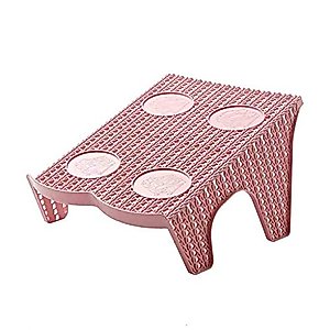SKFVKAB Layer Shoes Storage Box Double Space Organizer Slots Shoe Plastic Holder Housekeeping & Organizers Shoe Holder for Under Bed