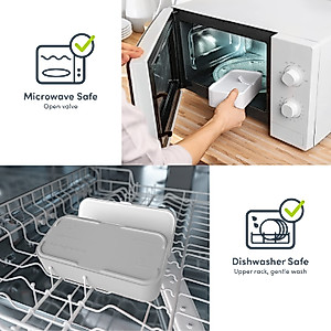 monbento - Bento Box MB Original Blush with Compartments - 2 Tier Leakproof Lunch Box for Work Lunch Packing and Meal Prep - BPA Free - Food Grade Safe Food Containers - Pink