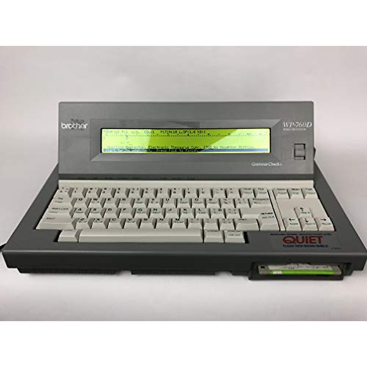 Brother Model WP-760D Word Processor Gray Electric Typewriter