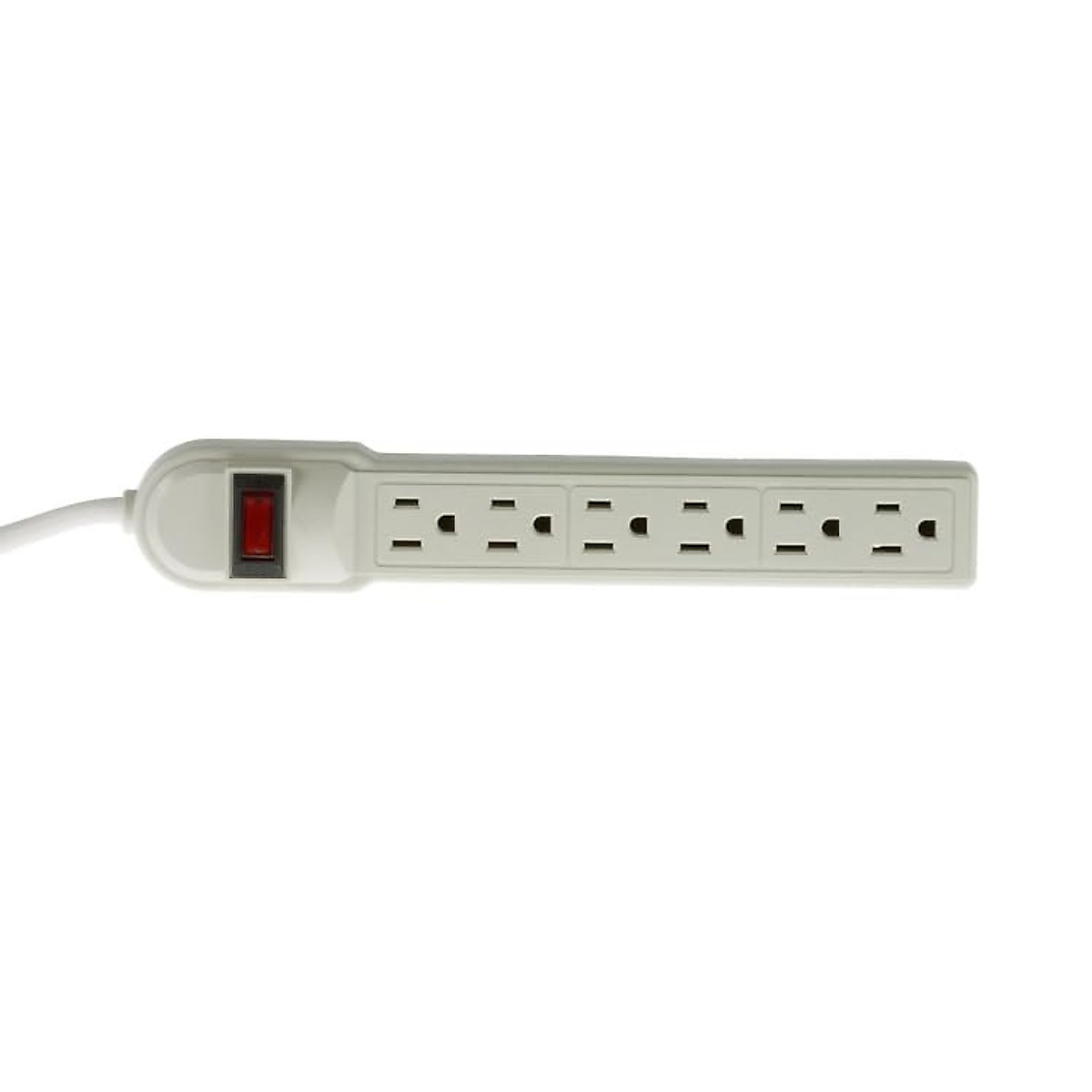 CablesAndKits Surge Protector Power Strip with (6) 15A Outlets and 3ft Cord