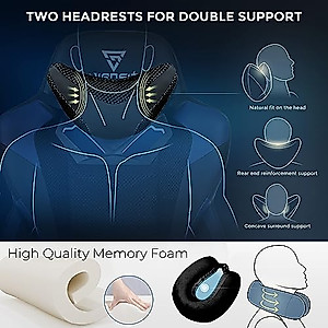 Vigosit Gaming Chair PRO- Gaming Chair with Footrest, Mesh Gaming Chair for Heavy People, Ergonomic Reclining Gamer Computer Chair for Adult, Big and Tall Office PC Chair Gaming (Black Blue)