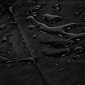 TIAQUN Patio Heater Cover,87 Inch Heavy Duty Waterproof & Dustproof Outdoor Garden Heater Cover Propane Outdoor Heaters Cover for Standing Heater Pyramid Torch Patio Heaters Outdoor Furniture.Black