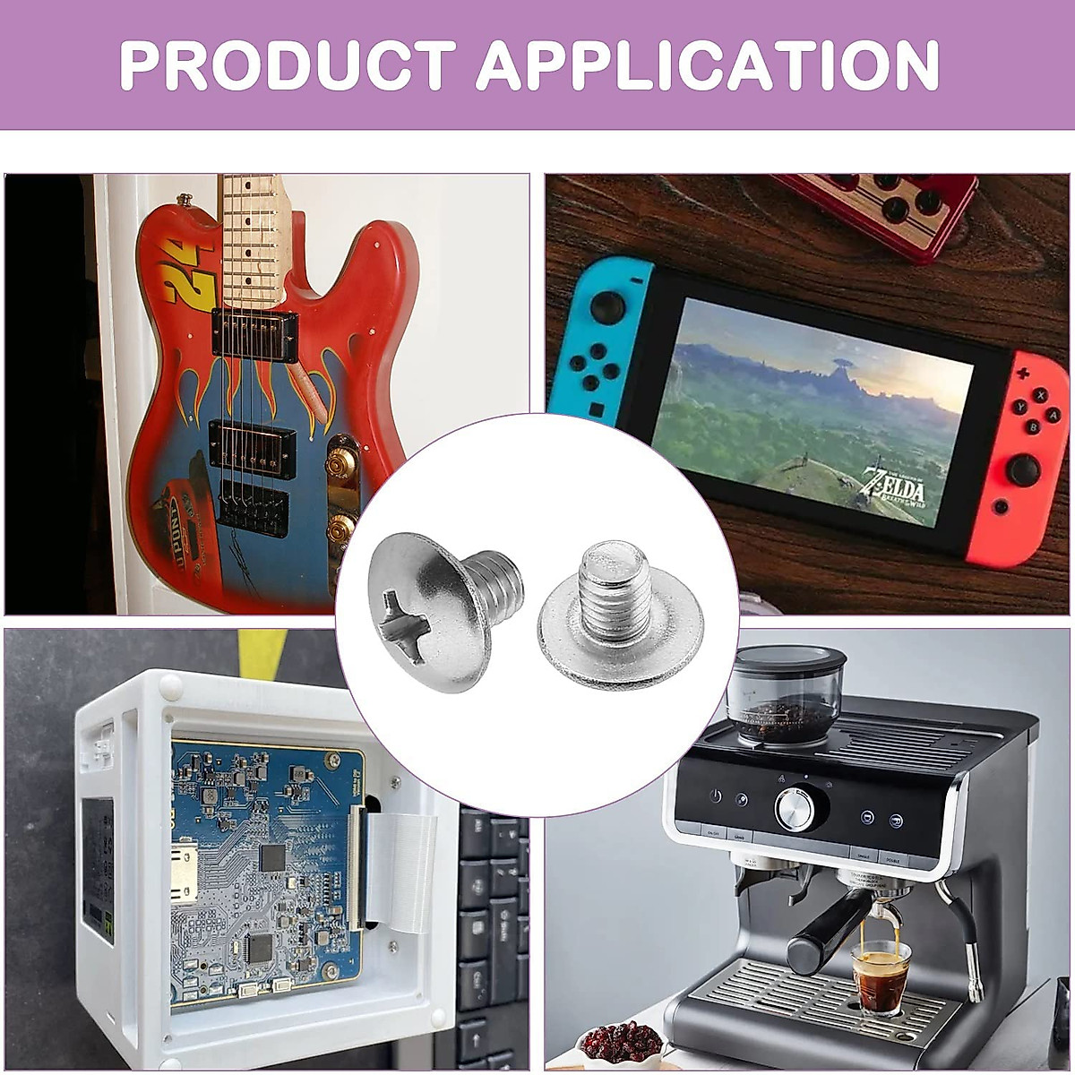 Yinpecly 30Pcs M4 x 5mm Machine Screws Phillips Cross Round Head Screw 304 Stainless Steel Fasteners Bolts