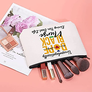 JXGZSO Black Nurse Gifts Black Nurse Bag African American Nurse Gifts Unapologetically Dope Black Nurse Living Her Best Life (Unapologetically Dope bag)