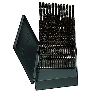Drill America - DWD60J-CO-SET 60 Piece m35 Cobalt Drill Bit Set (Wire Sizes: #1 - #60), DWDCO Series