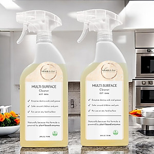 naturally it's clean Multi-Surface Cleaner Ready To Use Spray| 24 Oz Spray Bottle | 2- Pack