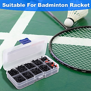 1 Box Badminton Grommets,Tennis Stringing Machines & Tools,Universal Badminton Racket Grommets Nylon Racquet Eyelets Bucket String Protector Stringing Tools For Tennis Pickball Squash