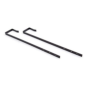 Truu Design Over-The-Door Classic Full Length Mirror,12 x 48 inches, Black, Wall Mounted Mirror, Large Body Mirror with Rectangular Framed for Bedroom Bathroom Living Room Décor