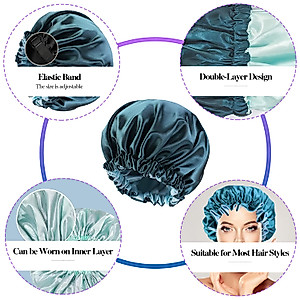 12Pcs Detangling Brush Set for Curly Hair, Curly Hair Brush with Sleep Bonnet Afro America/African 3a to 4c Texture, Easier and Faster on Wash Days