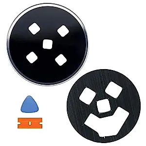 Ubrokeifixit Galaxy Watch Back Rear Lens Glass with Tape Replacement for Samsung Galaxy Watch 46mm SM-R800 R805/Galaxy Watch 42mm SM-R810 R815 Black(Rear Cover NOT Included)