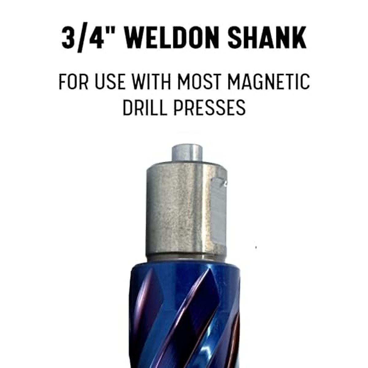 Drill America 1" X 2" NACO (Nano-Composite) Coated Blue Annular Cutter, ANC Series