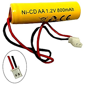 (2 Pack) 700mAh 1.2v AA NiCd Exit Light Battery 1.2v 1000mAh 900mAh Ni-CD AA 800mAh 1.2v Exit Sign Emergency Light Battery Replacement
