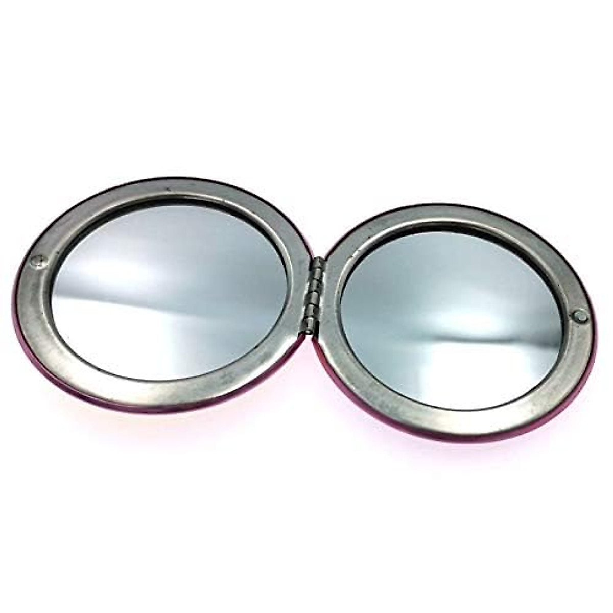 Makeup Compact Mirror Personal Makeup Mirror Portable Travel Handheld Foldable Double Sided Mirror with Crystal Star Miao WU