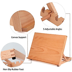Falling in Art 5-Position Wood Drafting Table Easel Drawing and Sketching Board, 16 1/2 Inches by 12 1/8 Inches