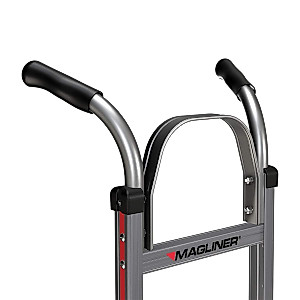 Magline HMK116UA4 Aluminum Hand Truck, Flared Double Pistol Grip Handle, Pneumatic Wheels, 500lbs Capacity & 86006 C5 Stair Climber Kit for Standard Hand Truck'