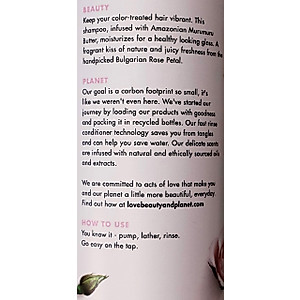 Love Beauty and Planet Shampoo Blooming Color Murumuru Butter & Rose, 22 FL OZ