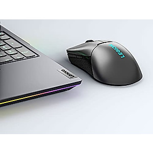 Lenovo Legion M600s RGB Wireless Gaming Mouse – 19,000 DPI, 6 Programmable Buttons, 70 Hours Battery Life, Tri-Mode Connectivity (2.4 GHz, Bluetooth, Wired), (Iron Grey)