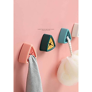 8 Pieces Kitchen Towel Holder, Kitchen Towel Hooks Self Adhesive, Wall Mount Towel Holder for Bathroom, Kitchen , Wall, Cabinet and Garage, Dish Towel Rack, Metallic