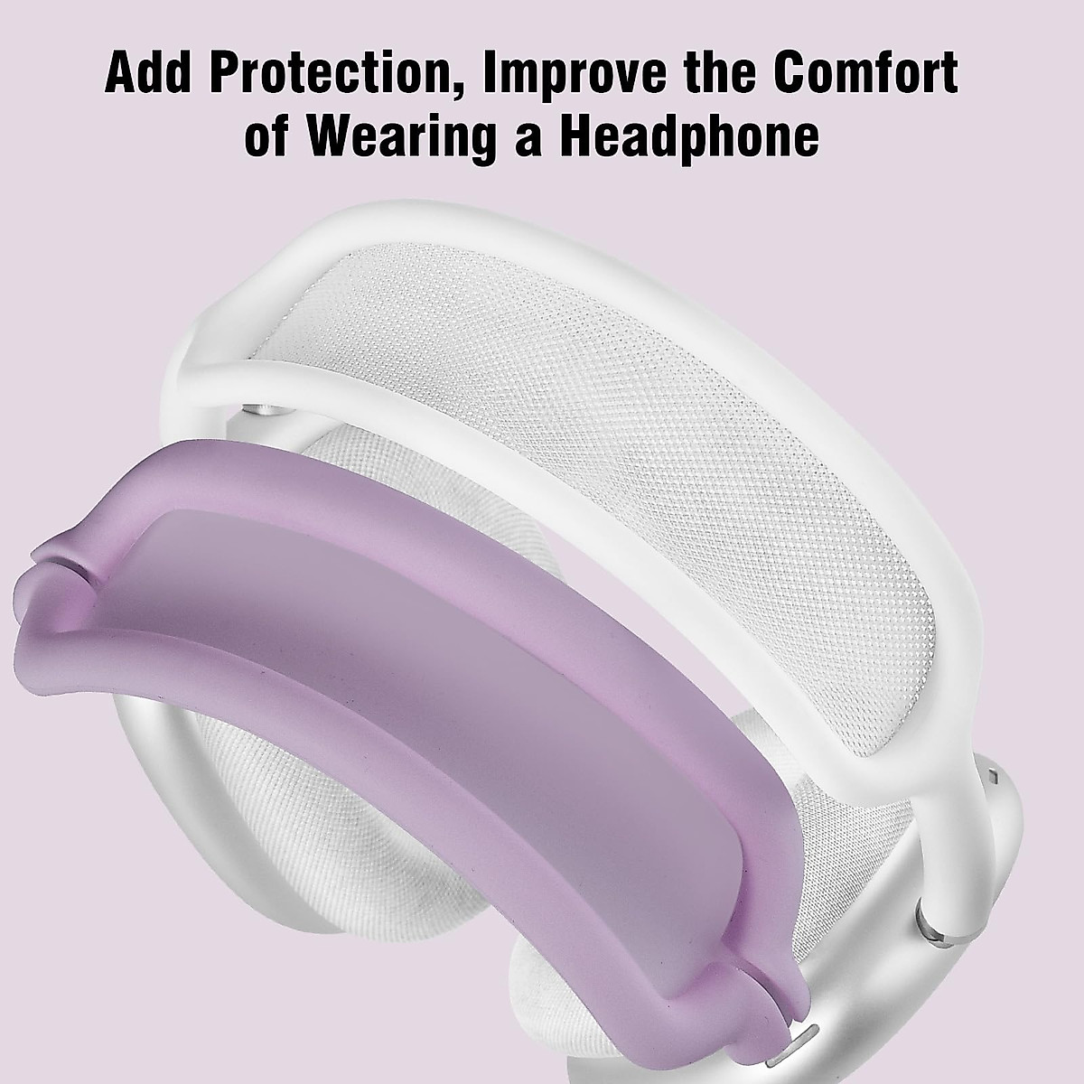 Filoto Case for Airpods Max Headphones, Silicone Cover for Apple Airpod Max,Accessories Cases (Lavender Purple)