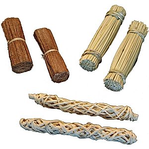 Super Bird Creations SB461 Natural Chews Bird Foot Toy, Medium, 6 Pack