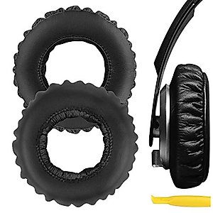 Geekria QuickFit Replacement Ear Pads for Sony MDR-XB500 Headphones Ear Cushions, Headset Earpads, Ear Cups Cover Repair Parts (Black)