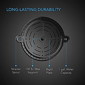 AC Infinity Self-Watering Fabric Pot Base, 4-Pack Auto-Irrigation Water Delivery System with Reservoir Meter, Elevated Plant Saucers for Use in Indoor Grow Tents, Greenhouses, and Outdoor Gardens