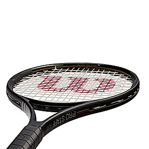 Wilson Pro Staff 26 V13.0 Youth Tennis Racket, Carbon Fibre, Black, WR050410U