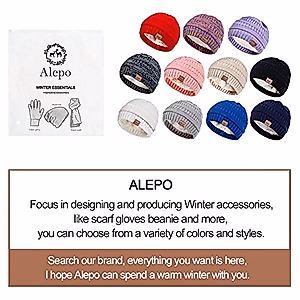 Alepo 3 Pack Baby Beanie Hats for Girls Boys, Soft Warm Fleece Lined Baby Winter Hat for Newborn Infant Toddler Kids, Cute Cozy Knitted Beanie Cap for Cold Weather-12