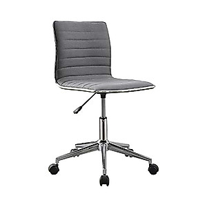 Coaster Furniture Adjustable Height Office Chair Grey and Chrome 800727