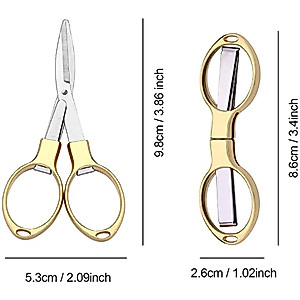 Folding scissors,safe portable scissors,mini scissors,stainless steel telescopic cutter,outdoor fishing home fishing gear portable manicure paper cutting manual