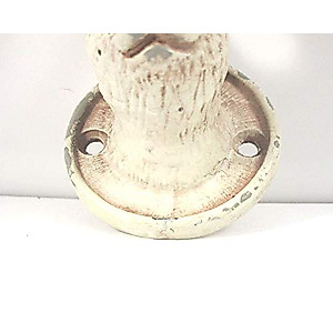World Buyers Rabbit Wall Hook Antique White 2.375 x 1.625 x 3.375 H