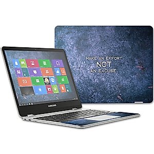 MightySkins Skin Compatible with Samsung Chromebook Plus 12.3"(2017 - Make an Effort | Protective, Durable, and Unique Vinyl wrap Cover | Easy to Apply, Remove, and Change Styles | Made in The USA