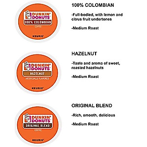 Variety pack of Dunkin Donuts Coffee K Cups for All Keurig K Cup Brewers - (6 flavors, NO DECAF, 4 K cups each flavor, Total of 24)