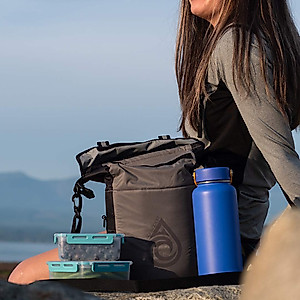 AquaQuest Ice Cave Padded Dry Bag - Waterproof Roll Top Cooler Bag - for Travel, Backpacking, Lunches - Black