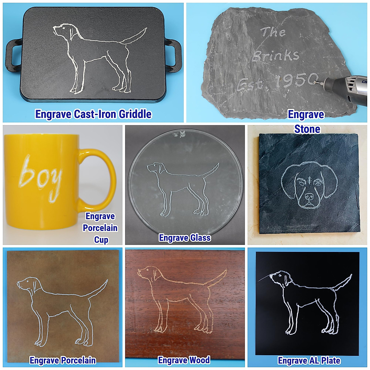 10Pcs 1/8" Shank Carbide Burr Bits Compatible with Dremel w/Beech Holder Bits Metal Grinding Bits Steel Wood Stone Carving Cutting Engraving Grinder Kit Attachment Rotary Tool Accessories Set