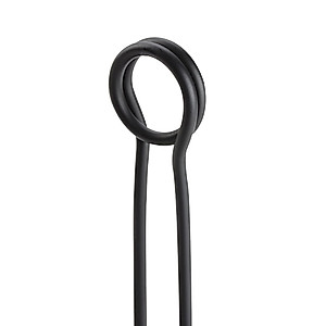 American Metalcraft SRBNB1 Semi-Round Wire Birdnest Condiment Rack Holder, Wrought Iron, Black