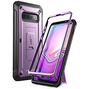 SUPCASE Unicorn Beetle Pro Series Designed for Samsung Galaxy S10 Plus Case (2019 Release) Full-Body Dual Layer Rugged with Holster & Kickstand Without Built-in Screen Protector (Purple)