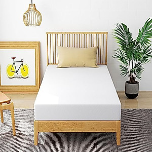 wOod-it Twin Mattress, Fiberglass Free 6/8/10/12 inch Twin Size Bed Mattresses in A Box, Made in USA for Daybed, Kids Bunk Trundle Bed, Gel Memory Foam, Medium Firm, 75" L x 38" W
