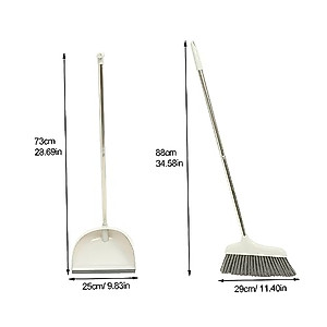 Gogogmee 1 Set Office Broom Broom for Home Plastic Heavy Duty Broom The Pet Supple Broom Metal
